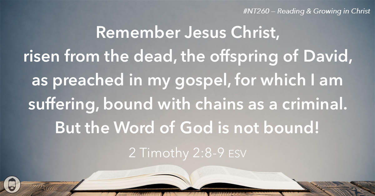 2 Timothy 2 on 1/30 | NT260 — Reading & Growing in Christ – Just Keith ...